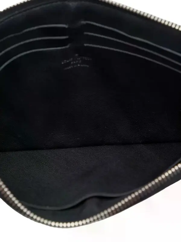 LOUIS VUITTON Damier Graphite Pochette Jour Pm Clutch Bag