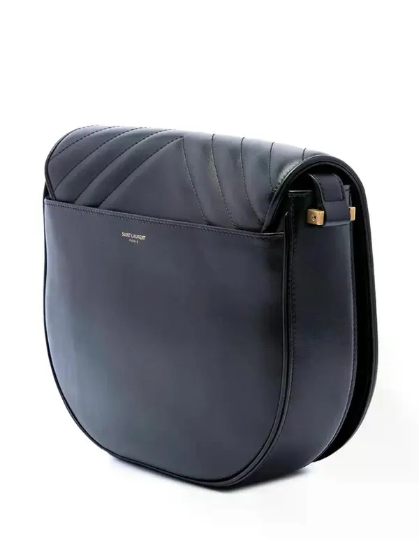 Saint Laurent Matelasse Calfskin Crossbody Bag - Black