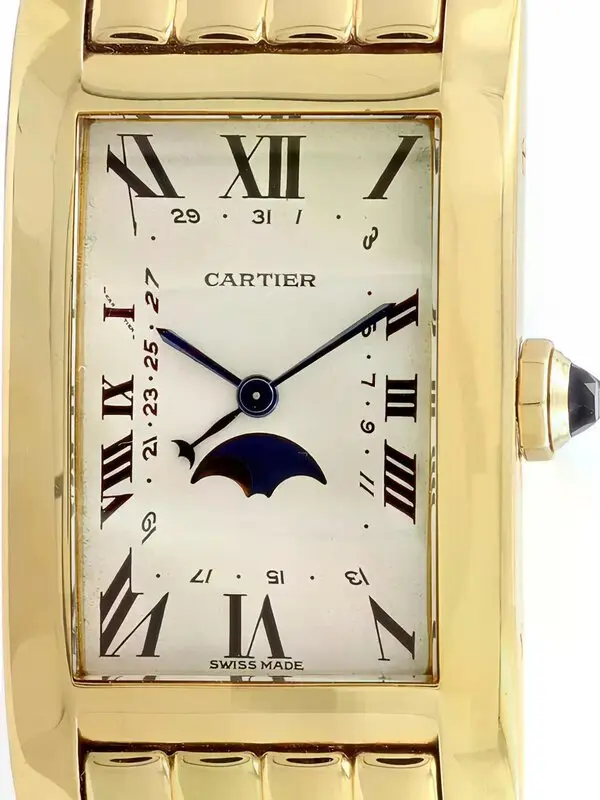 Cartier Tank Americaine Moon Phase Watch - White
