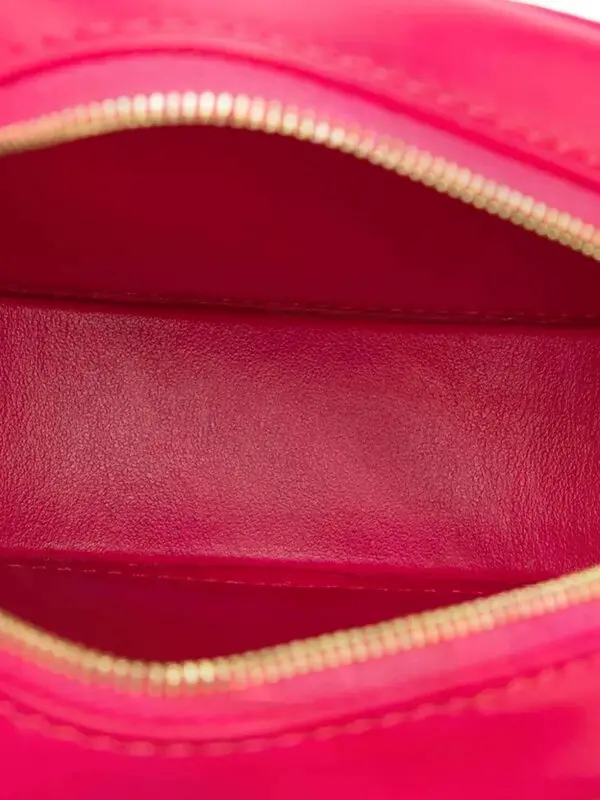 Celine Small Calfskin Cuir Triomphe Oval Cross Body Bag - Pink