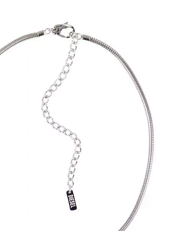 DIESEL® Ring-pendant Snake-chain Necklace