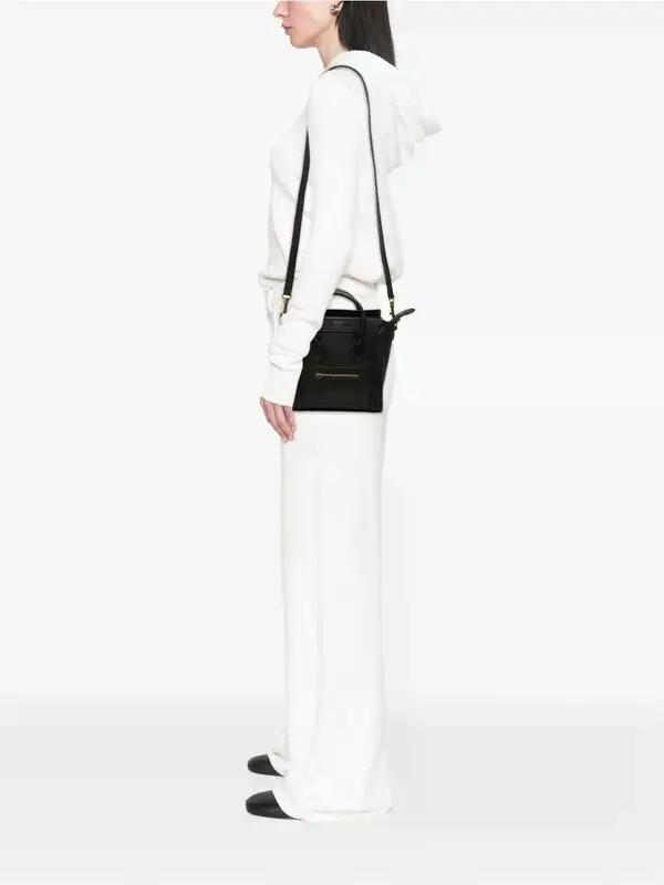 Celine 2012 Nano Smooth Calfskin Luggage Tote Satchel - Black