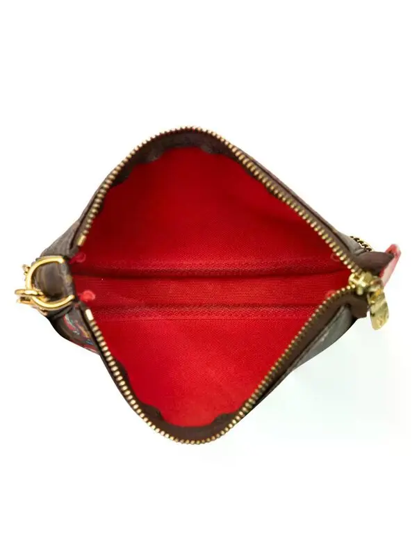 LOUIS VUITTON 2020 Monogram Vivienne Christmas Mini Pochette Accessoires Shoulder Bag