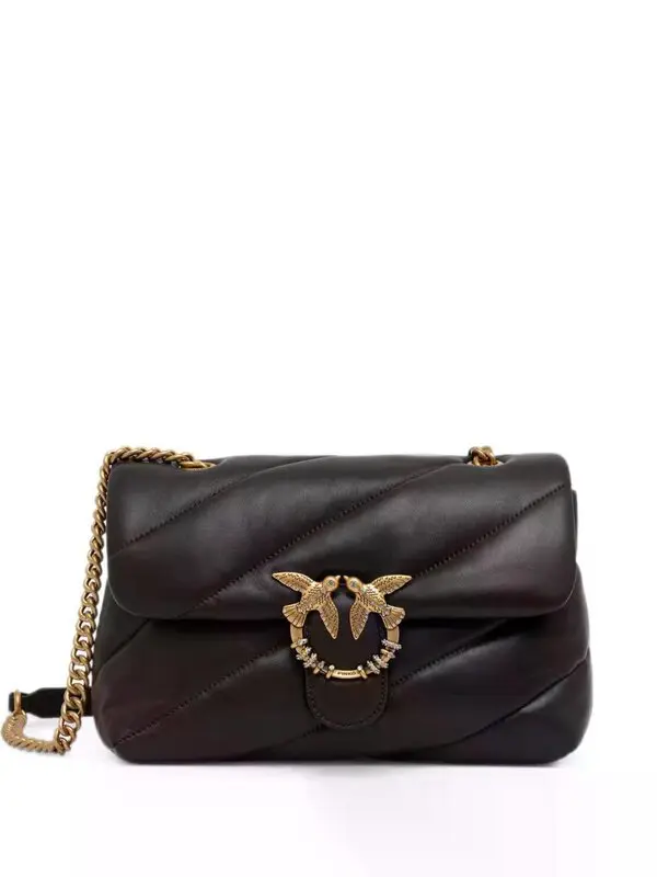 Pinko Quilted Leather Shoulder Bag