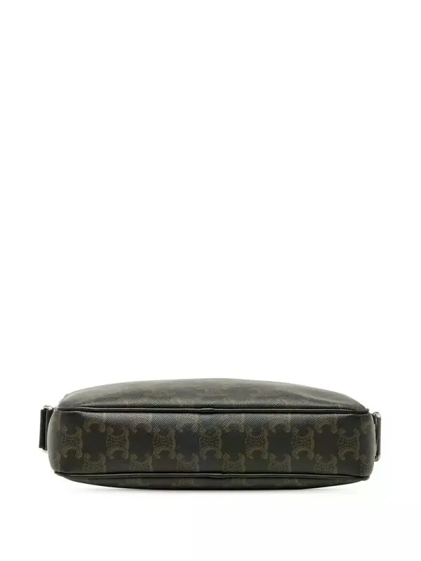 Celine 2023 Medium Triomphe Coated Canvas Messenger Bag Crossbody Bag