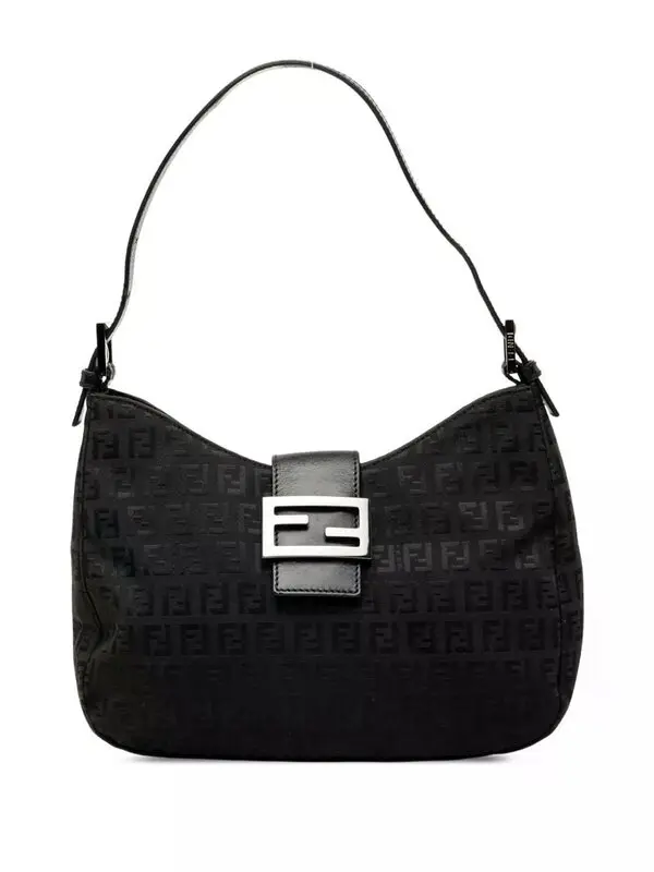 Fendi 2000-2010 Zucchino Canvas Shoulder Bag
