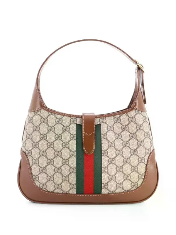 Gucci Jackie 1961 Gg Coated Canvas Small Hobo Bag