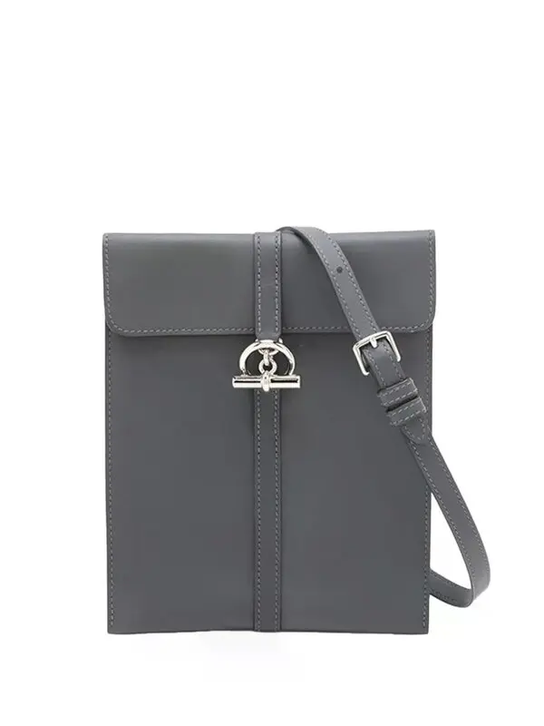Hermès 2025 Swift Glenan To Go Pouch Crossbody Bag - Grey