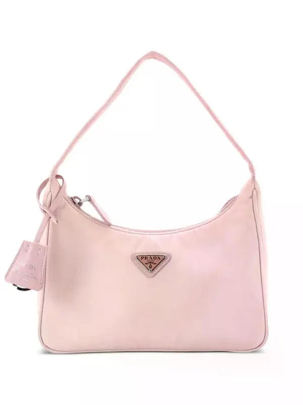 Prada Re-edition 2000 Tessuto Mini Hobo Bag - Pink
