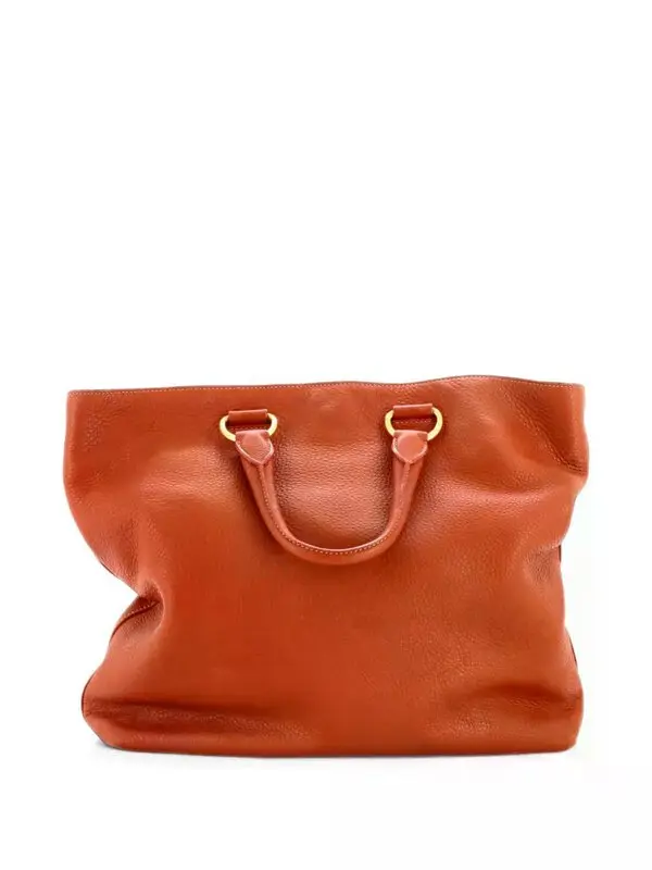Prada Convertible Shopper Vitello Daino Large Tote Bag