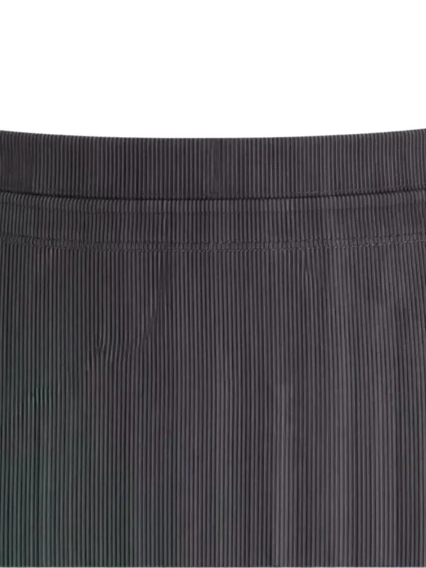 WOC Ribbed Slit-detail Midi Skirt