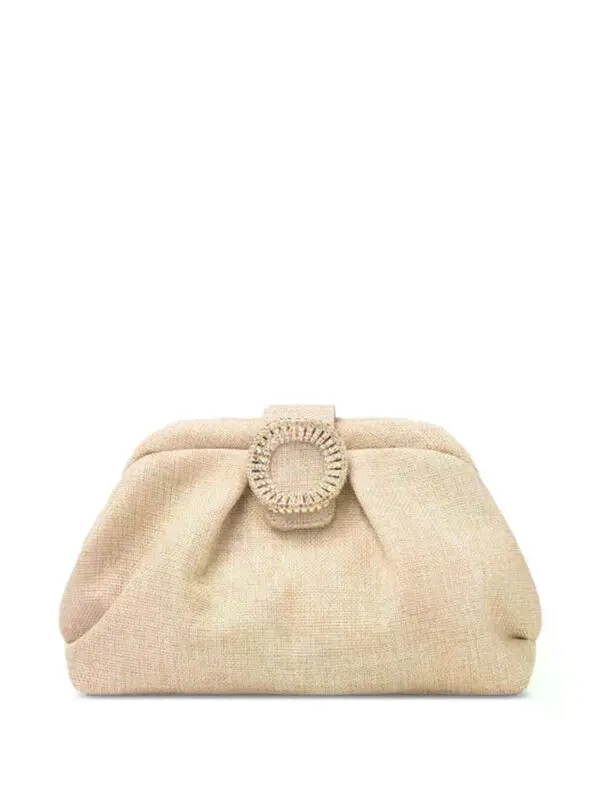 TWENTY FOURHAITCH Bakios Jewelled-buckle Clutch Bag