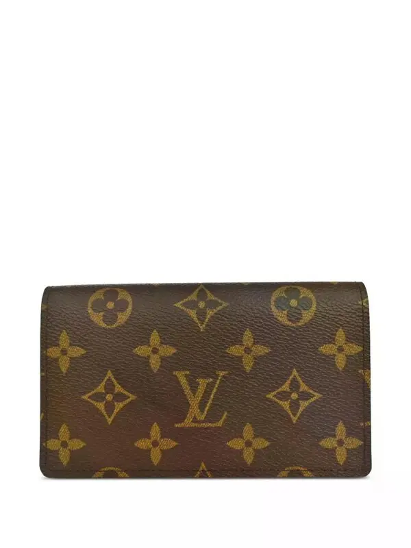 LOUIS VUITTON 2005 Monogram Portefeuille Tresor Wallet - Brown