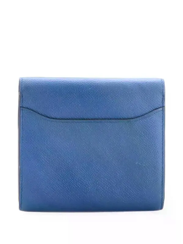 Hermès Constance Wallet Epsom Compact Small Wallets - Blue