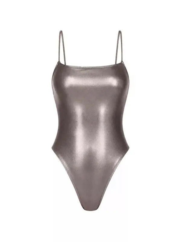 GOTTEX Metallic-effect Square-neck Swimsuit
