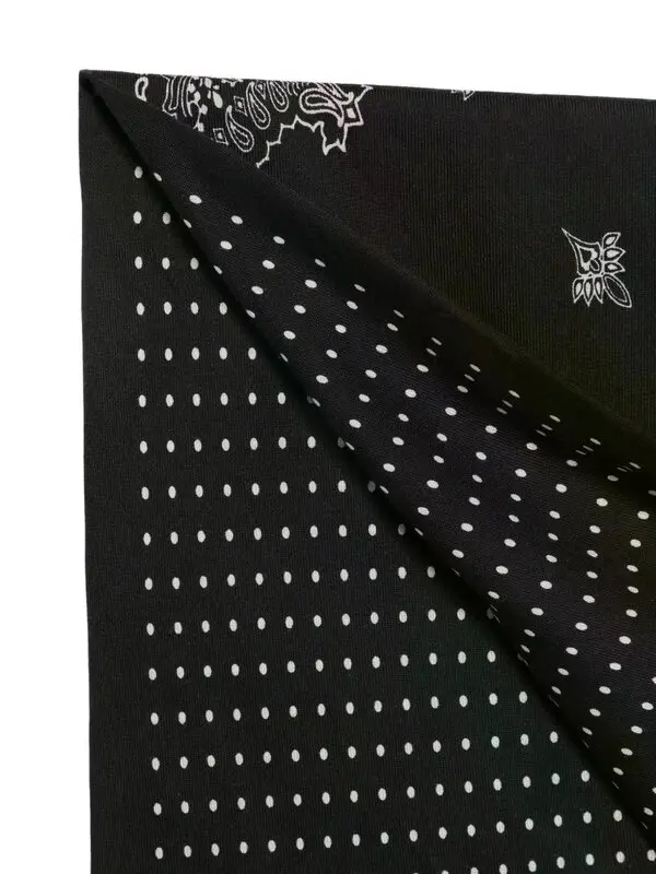 Destin Bandana-print Scarf - Black