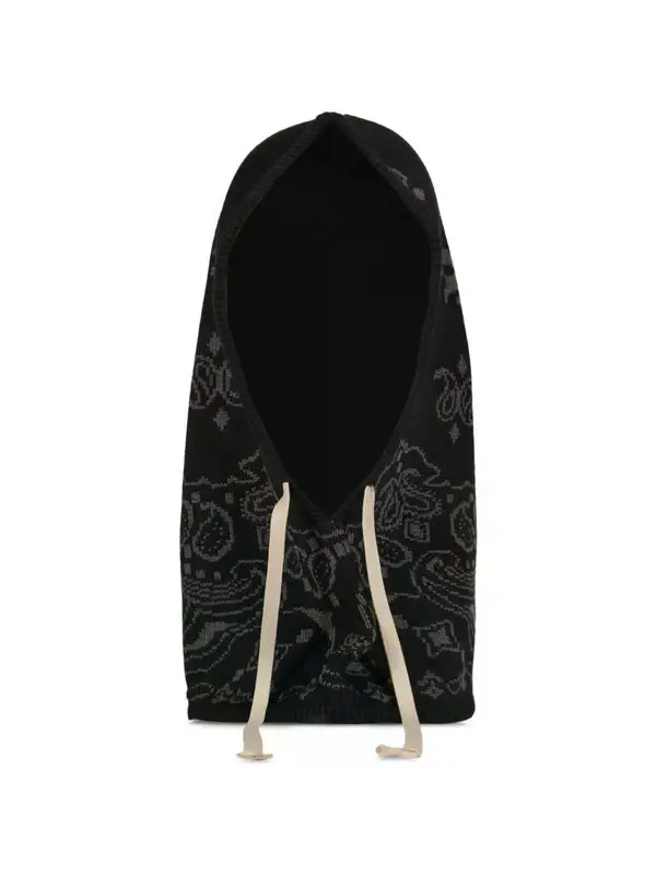 JUN/NAKAYAMA Paisley-print Drawstring Balaclava