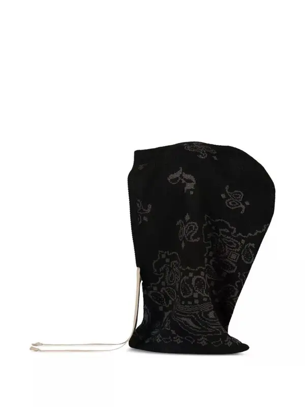 JUN/NAKAYAMA Paisley-print Drawstring Balaclava
