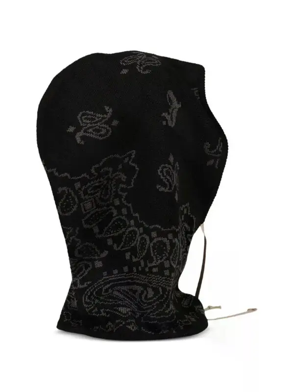 JUN/NAKAYAMA Paisley-print Drawstring Balaclava