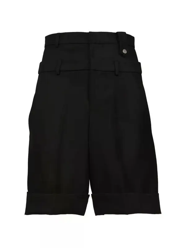 EGONLAB Double-waist Wool Shorts
