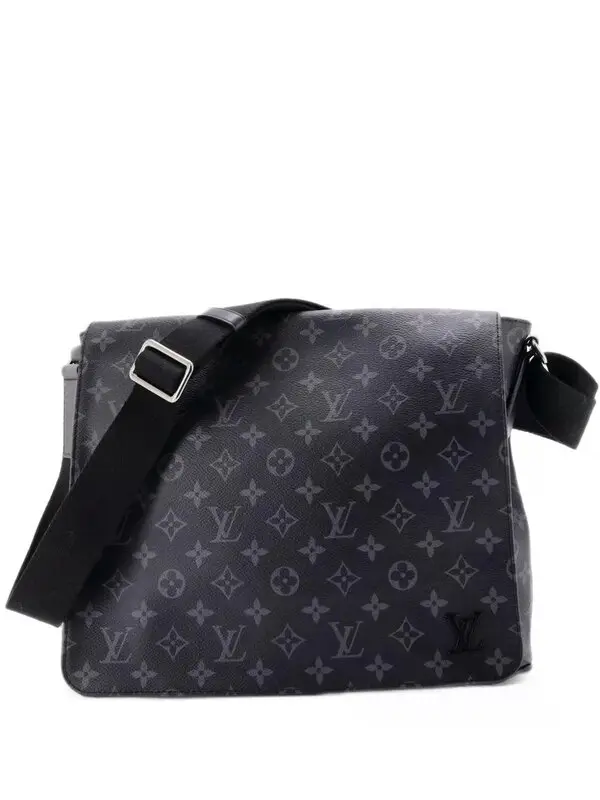 LOUIS VUITTON District Messenger Bag Monogram Eclipse Canvas Mm Crossbody Bag