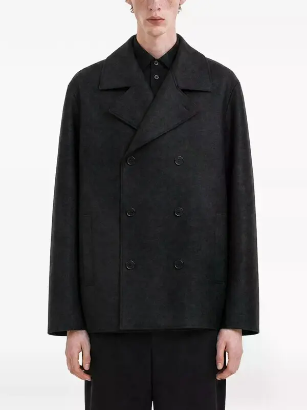 Harris Wharf London Double-breasted Virgin Wool Coat
