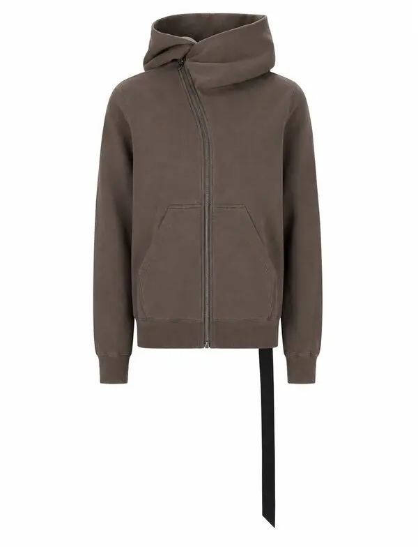 Rick Owens Mountain Hooded Zip Up Sweatshirt