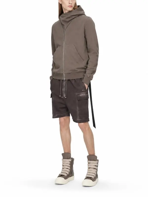 Rick Owens Mountain Hooded Zip Up Sweatshirt