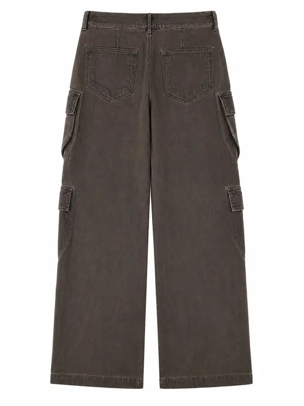 Rick Owens Cotton Denim Cargo Jeans