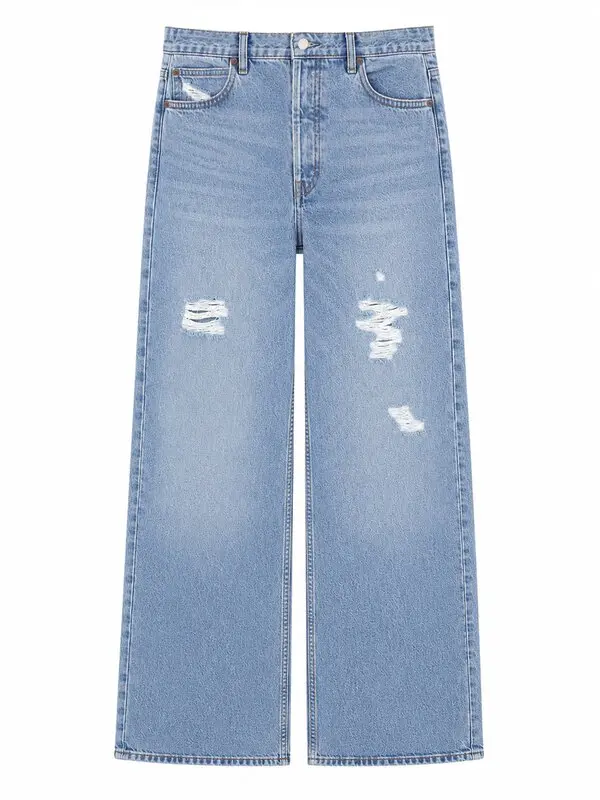 FRAME Cotton Wide Leg Jeans
