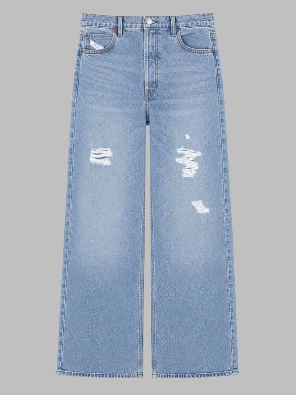 FRAME Cotton Wide Leg Jeans