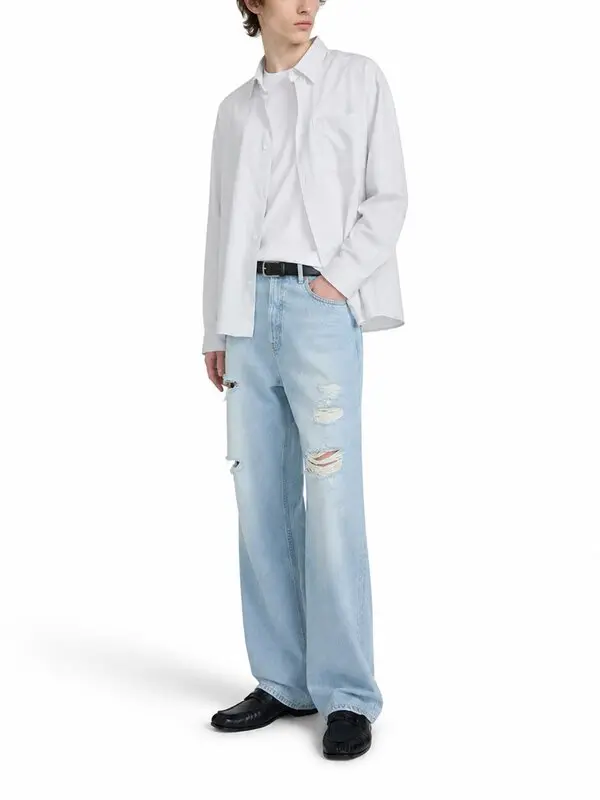 FRAME Cotton Wide Leg Jeans