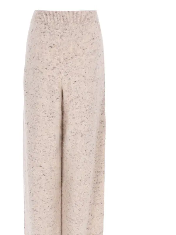 Fabiana Filippi Wool Blend Wide Leg Trousers - Beige