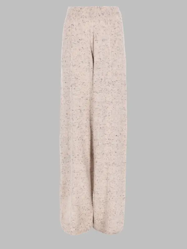 Fabiana Filippi Wool Blend Wide Leg Trousers - Beige