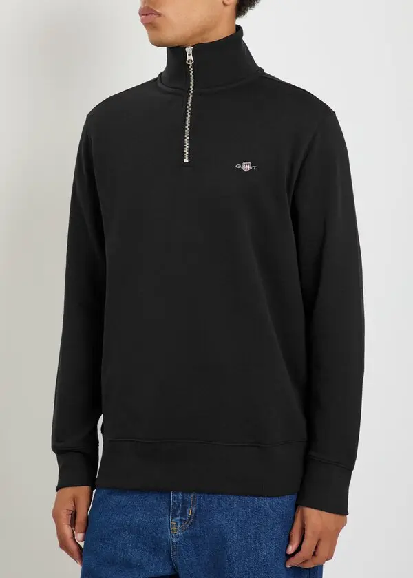 Gant Cotton-blend Half-zip Sweatshirt