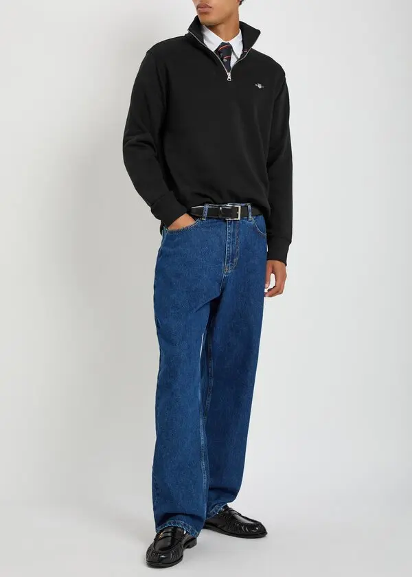 Gant Cotton-blend Half-zip Sweatshirt