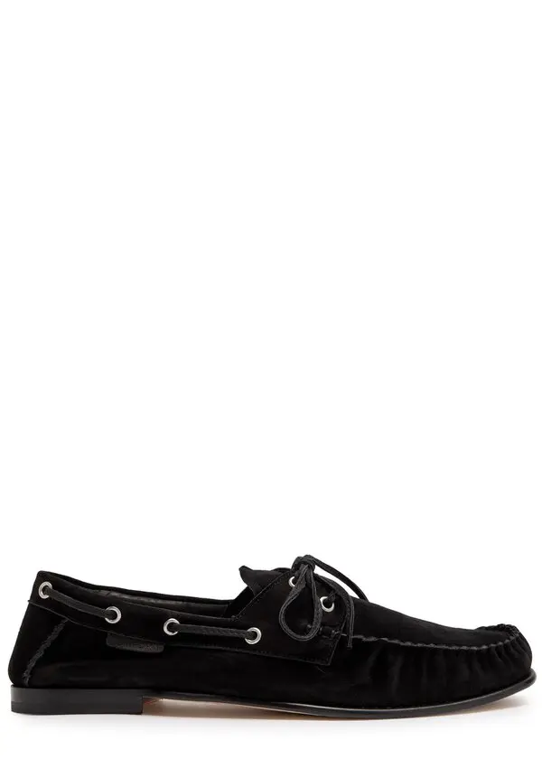 TOM FORD Theo Suede Boat Shoes