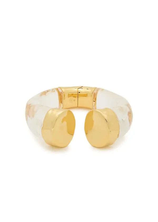 Alexis Bittar Liquid Lucite 14kt -plated Cuff
