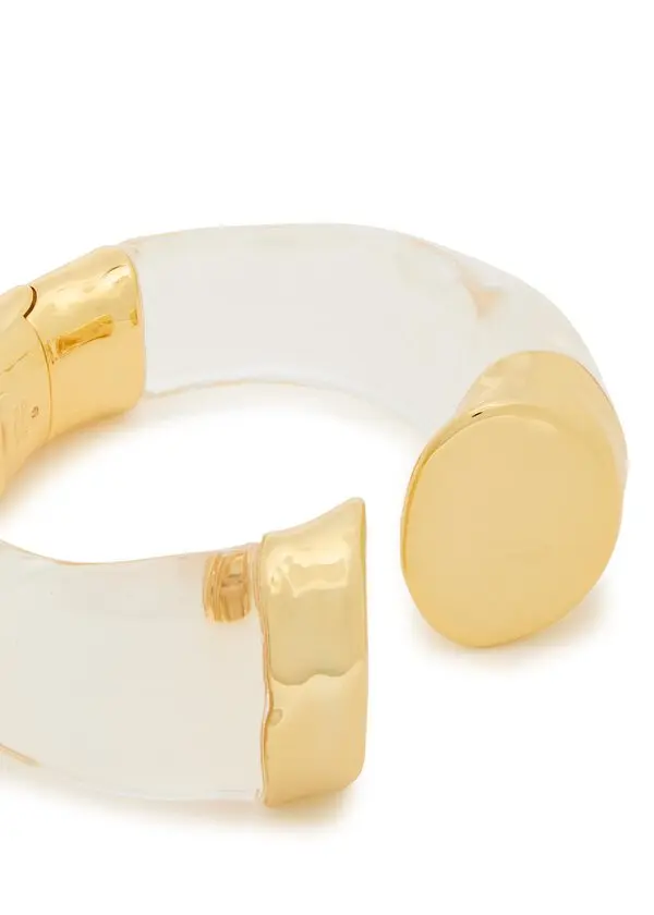 Alexis Bittar Liquid Lucite 14kt -plated Cuff