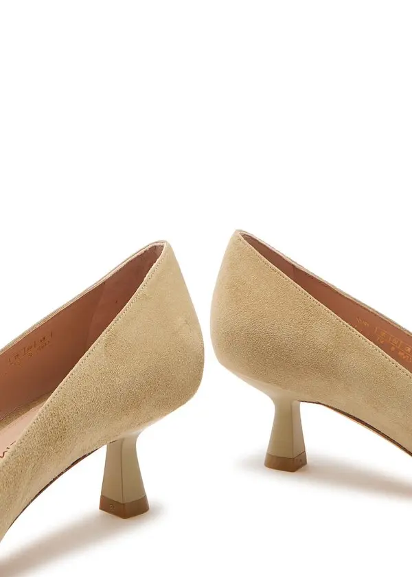 STUART WEITZMAN Sculpt 50 Suede Pumps