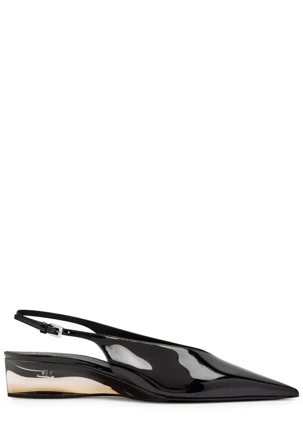 Alaïa Patent Leather Slingback Pumps