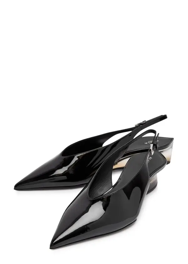 Alaïa Patent Leather Slingback Pumps