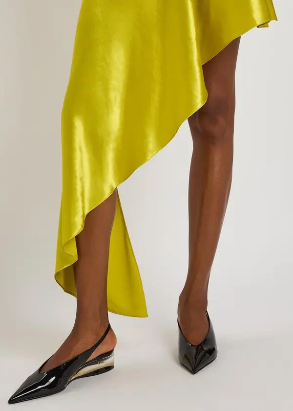 Alaïa Patent Leather Slingback Pumps