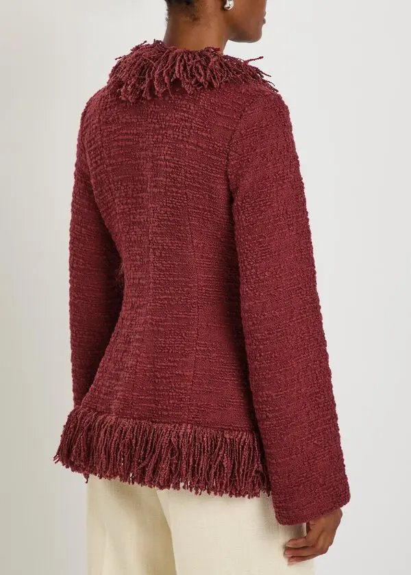 LIBEROWE Fringed Bouclé Jacket