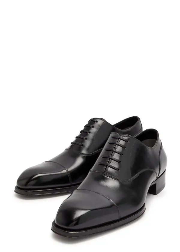 TOM FORD Elkan Leather Oxford Shoes