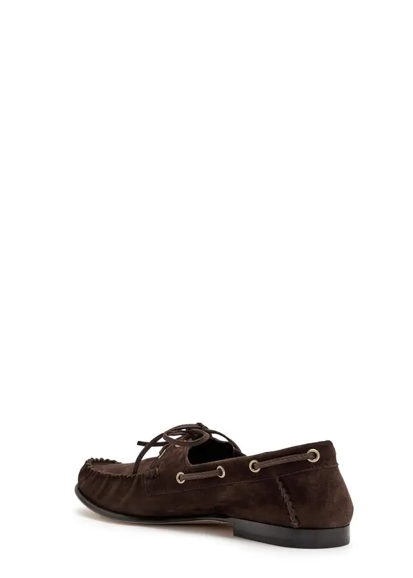TOM FORD Theo Suede Boat Shoes