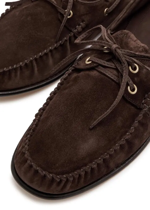 TOM FORD Theo Suede Boat Shoes