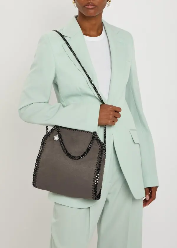Stella McCartney Falabella Faux Suede Top Handle Bag