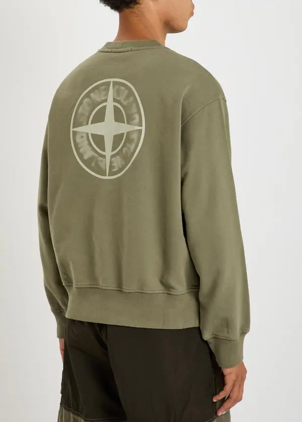 Stone Island Printed Cotton Sweatshirt