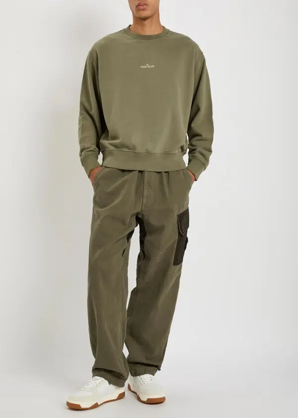 Stone Island Printed Cotton Sweatshirt
